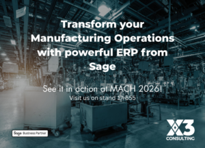 X3 Consulting to Exhibit at MACH 2026 Showcasing How Sage X3 Transforms ...